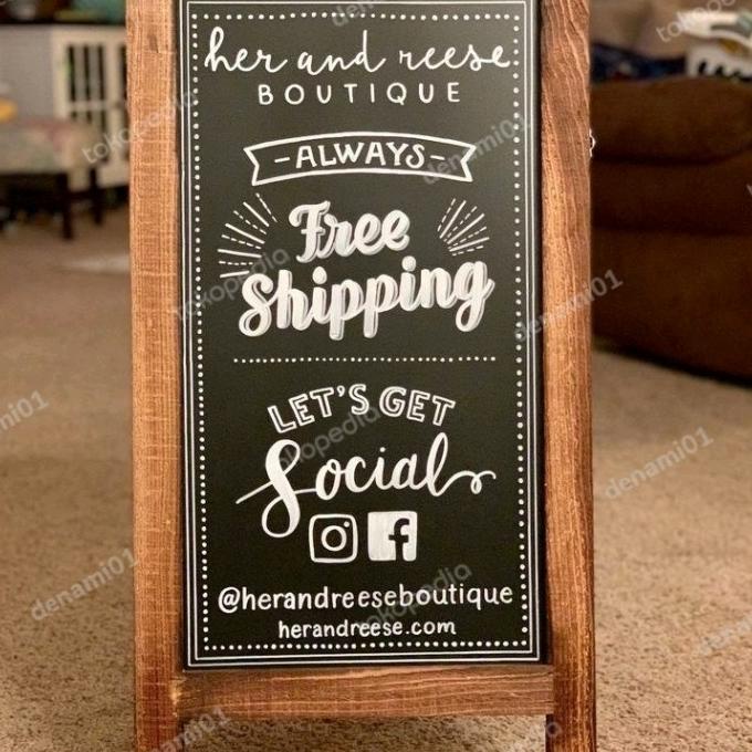 Jual PAPAN TULIS 1 MUKA PAPAN MENU CAFE DEKORASI CAFE | Shopee Indonesia