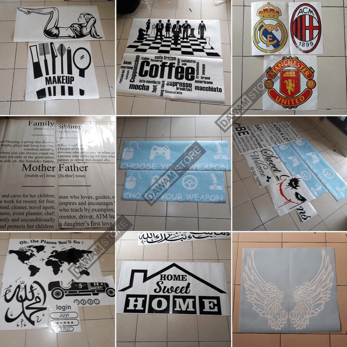 Jual Cutting Sticker Body Kaca Cap Emblem Mobil Unik List | Shopee ...
