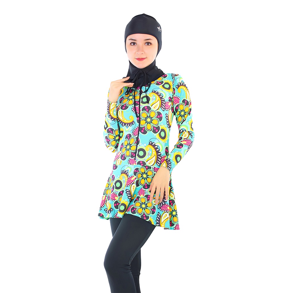Jual Lasona Women Burkini Hijab Swimwear Baju Renang Muslim Wanita TRPM ...
