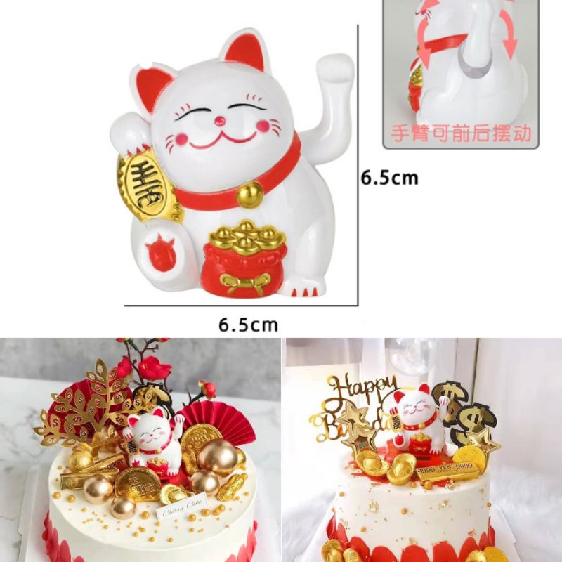 Jual TOPPER CAKE LUCKY CAT KUCING HOKI KEBERUNTUNGAN | Shopee Indonesia