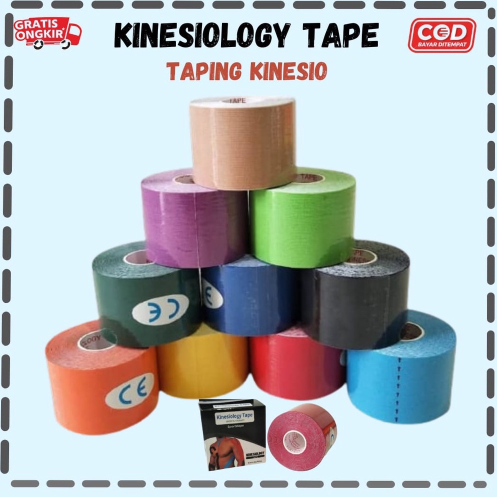 Jual ZL6036 Kinesio Kinesiologi Kinesiology Tape 5cm x 5m Taping ...