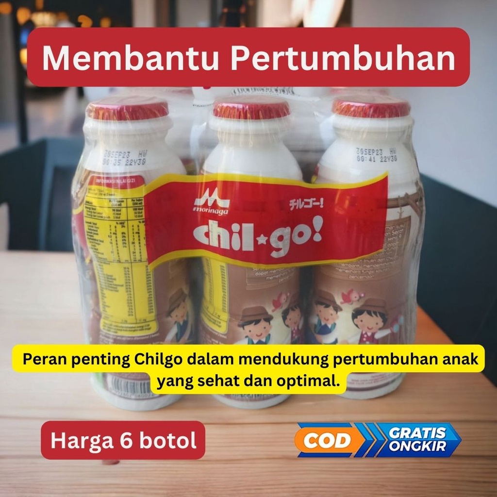 Jual Morinaga ChilGo Cokelat Susu UHT Gizi Penuh Kemasan Botol 6x130ml | Shopee Indonesia