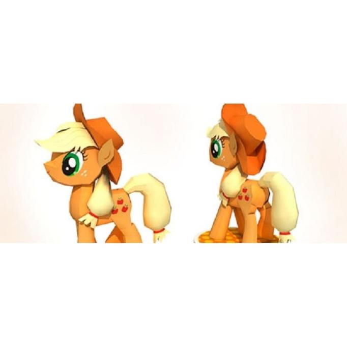 Jual DIY Papercraft Applejack - My Little Pony | Shopee Indonesia