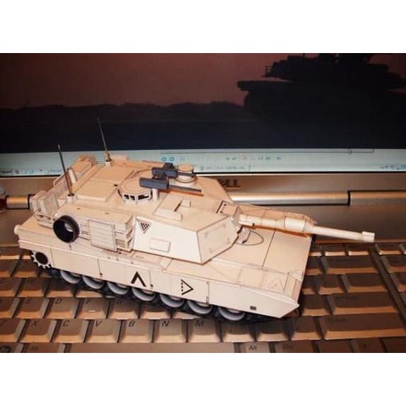 Jual Diy Papercraft M1a2 Abrams Tank Shopee Indonesia