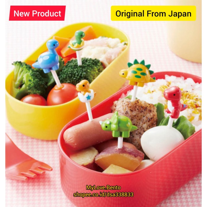 Jual Tusben New Dinosaur Pick 3D Torune Original From Japan Bento Tools ...