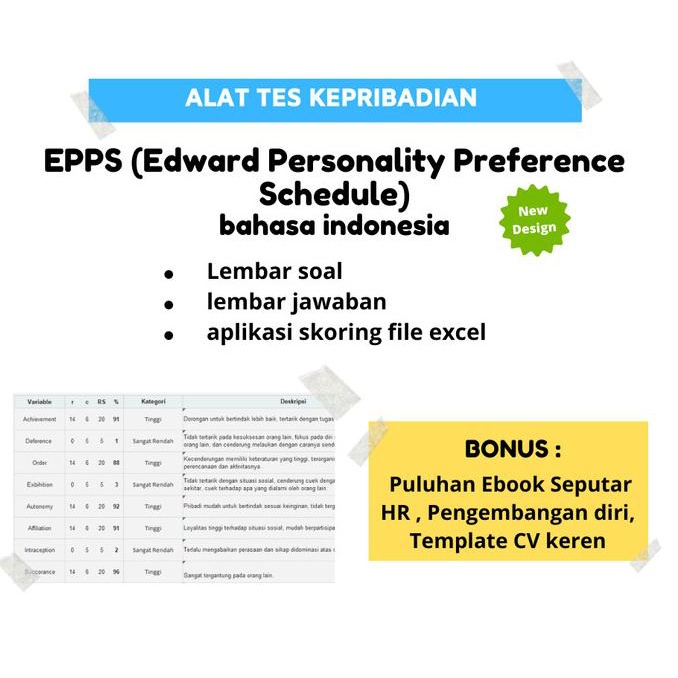Jual Software Psikotes EPPS | Shopee Indonesia