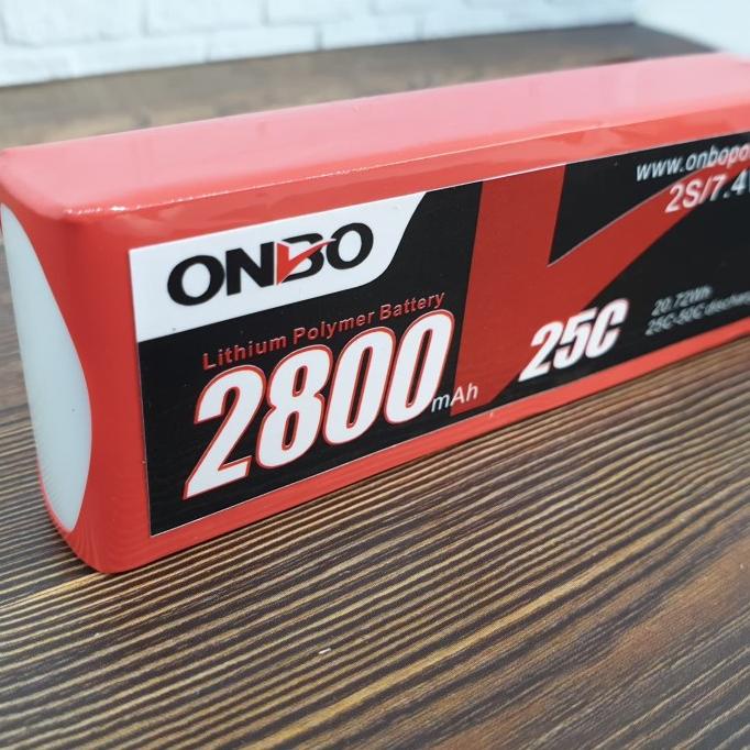 Jual Lipo Battery 2s 7.4v 2800mah 25-50c Onbo Nano Power | Shopee Indonesia