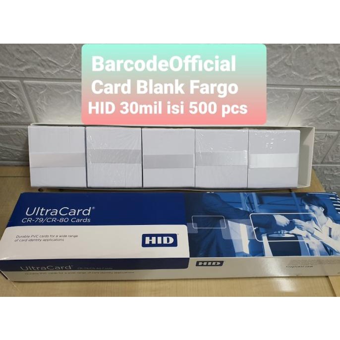 Jual Terbaik Kartu Pvc Blank Id Card Ultracard Hid Noco Cr 80 Isi 500 ...