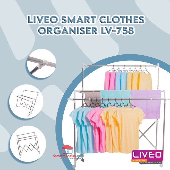 Jual Liveo LV 758 - Baru !!! Jemuran Lantai Lipat Anti Karat | Shopee ...