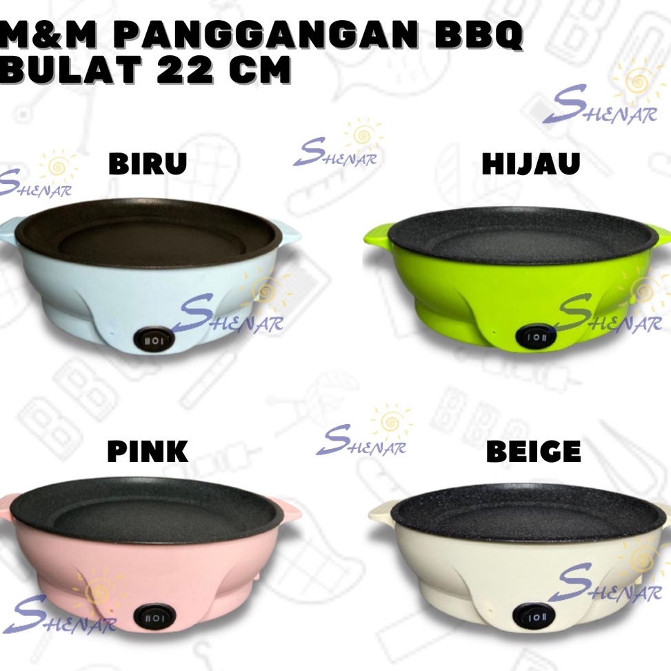 Jual Harga murah (1KG) SHENAR M&M PANGGANGAN BBQ (BULAT) / PANCI ...