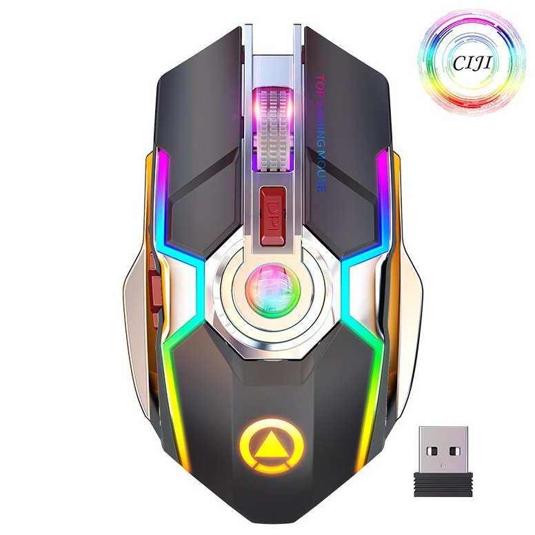 Jual Tren Terbaru!!!! CIJI Mouse Gaming Wireless A5 Dengan 7 Warna LED ...