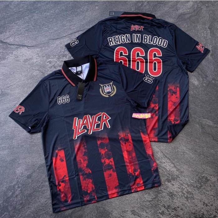 Jual Ayyyarashop- Official Slayer - Reign In Blood Football Jersey ...