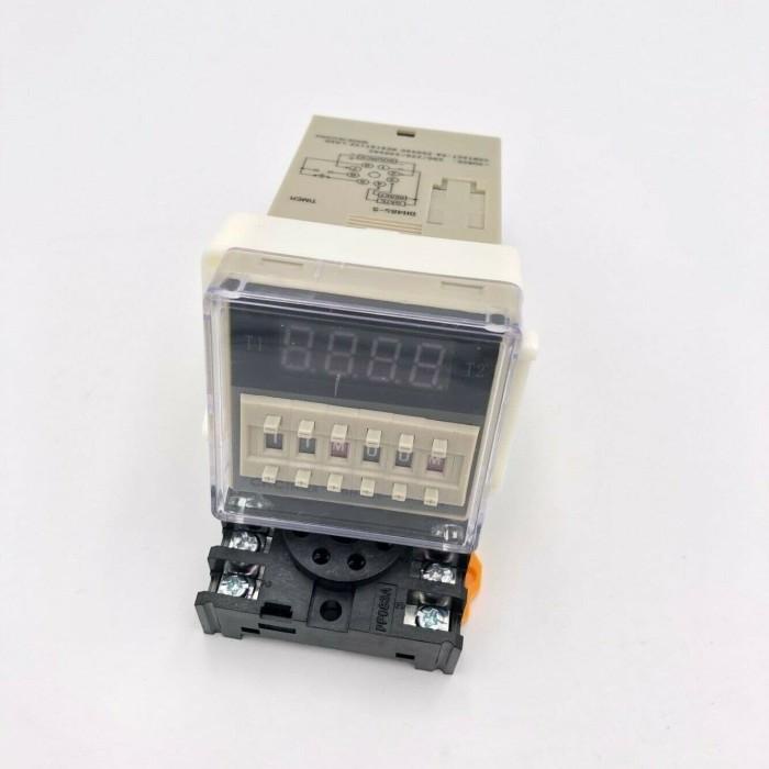 Jual Omron Dh48S-S Digital Timer Precision Delay Time Relay Twin ...