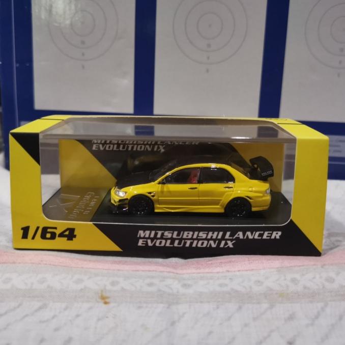 Jual CM Model 1 64 Mitsubishi Lancer Evolution IX Voltex kuning Yellow ...