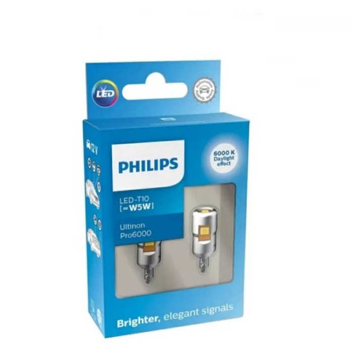 Jual Lampu Sign Sein Senja Kota Kabin Plat Nomor PHILIPS LED T10 W5W ...