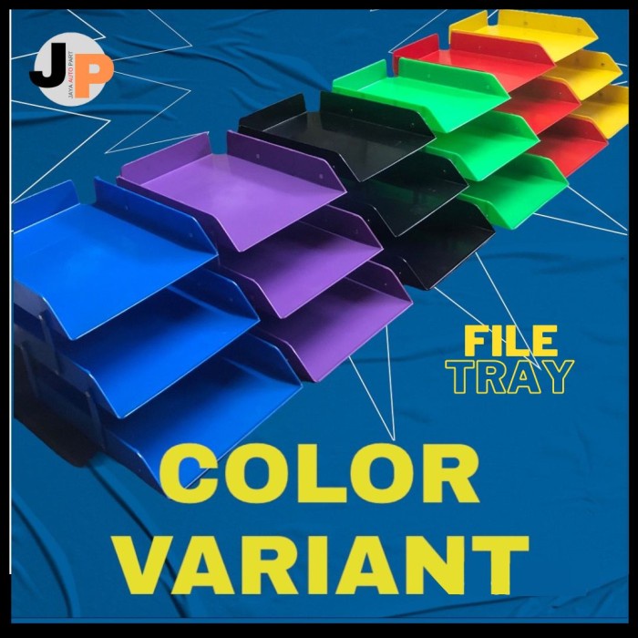 Jual Terlaris File Tray Rak Dokumen 3 Tingkat Plastik Rak Kertas Susun ...