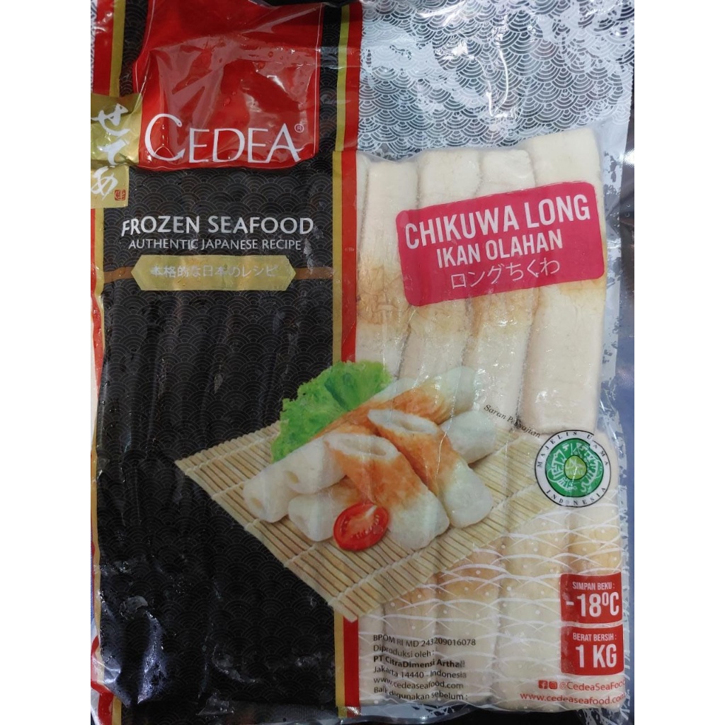 Jual (1 KG) CEDEA CHIKUWA LONG 1 KG ± ISI 34 PCS BASO IKAN SEAFOOD SUKI ...