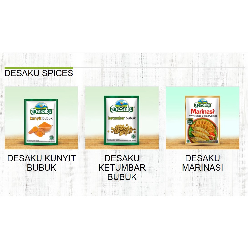Jual (RENCENGAN) DESAKU BUMBU REMPAH BUBUK SPICES KETUMBAR KUNYIT MARINASI CABAI BUBUK ASLI ...