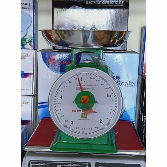 Jual timbangan duduk , timbangan jarum manual , LAUNDRY , RENHE 1KG | Shopee Indonesia