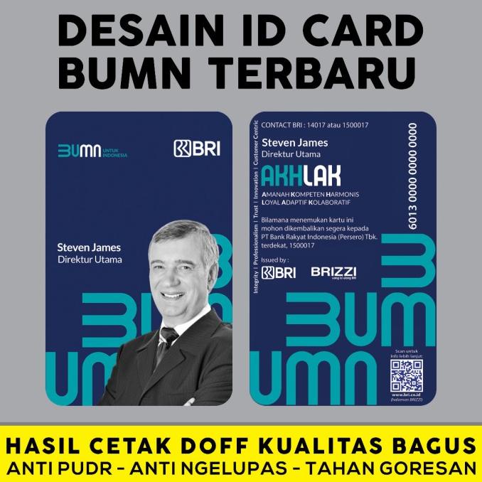 Jual ID CARD BUMN BANK BRI TERBARU MENGGUNAKAN KARTU BRIZZI | Shopee ...