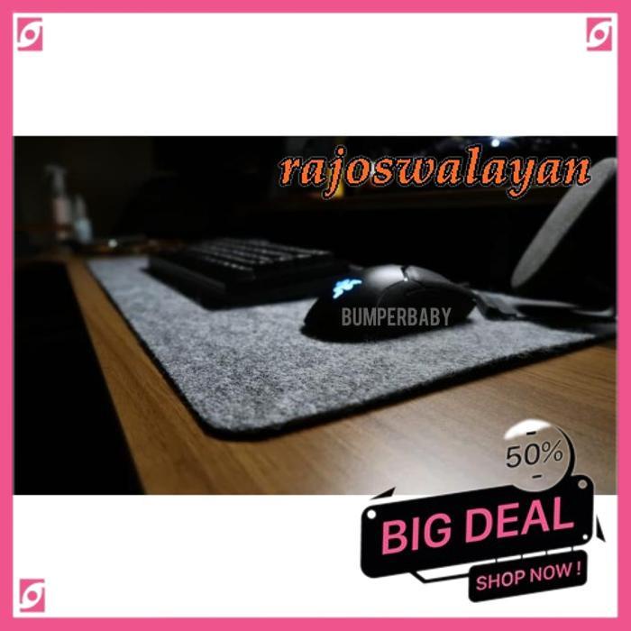 Jual MOUSEPAD DESK TOP FELT KEYBOARD DESKMAT DESKPAD WOOL TABLE COVER ...