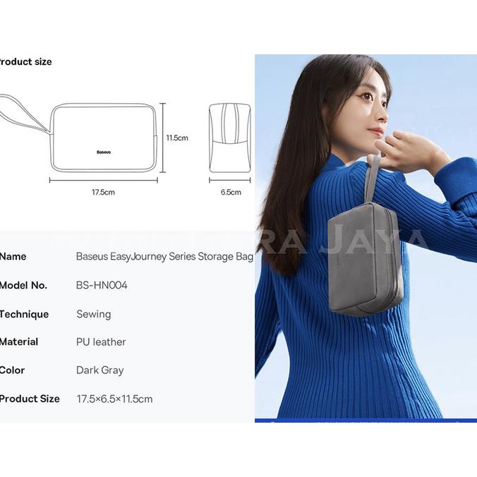 Jual BASEUS Storage Bag Organizer Pouch Gadget Tas Tangan Travel ...