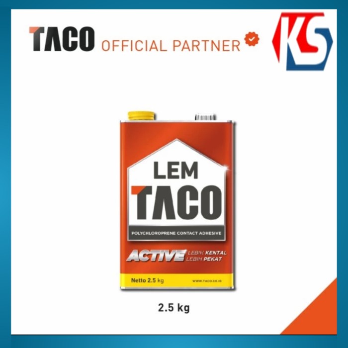 Jual LEM TACO ACTIVE 2,5 KG ( GALON) | Shopee Indonesia
