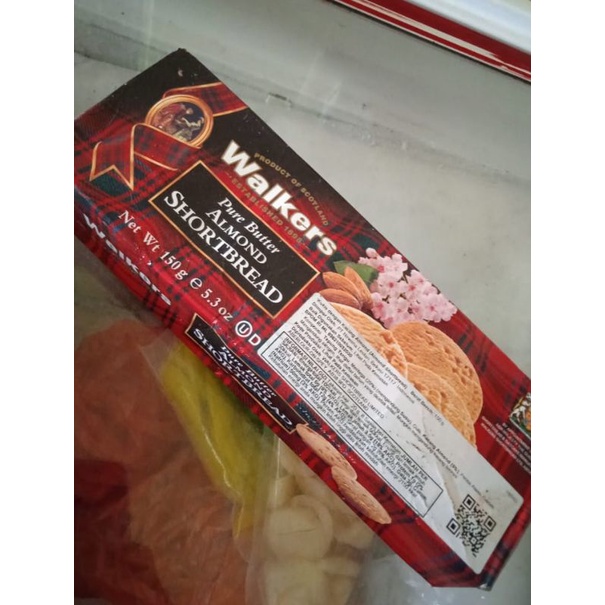 Jual WALKERS PURE BUTTER ALMOND SHORTBREAD 150G (ORIGINAL PRODUK ...