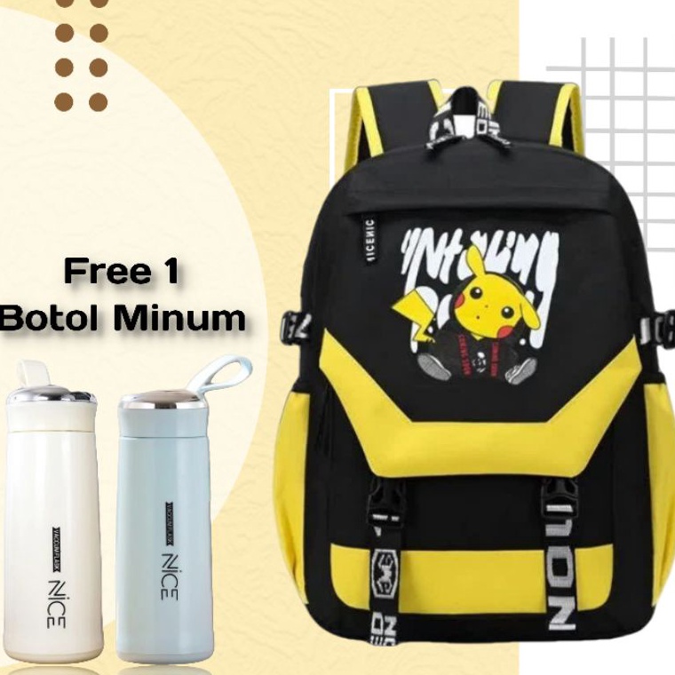 Jual Harga termurah Tas Ransel Anak Laki Laki Pokemon Pikachu Tas ...