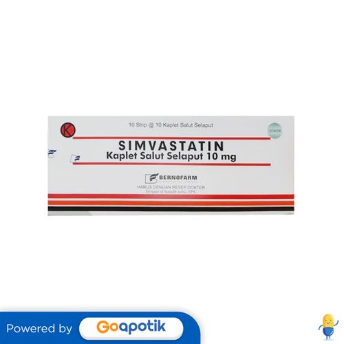 Jual SIMVASTATIN BERNOFARM 10 MG BOX 100 TABLET | Shopee Indonesia
