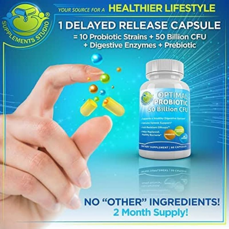 Jual (BAYAR COD) Optimal Probiotic Original 10 strain 50 billion cfu ...