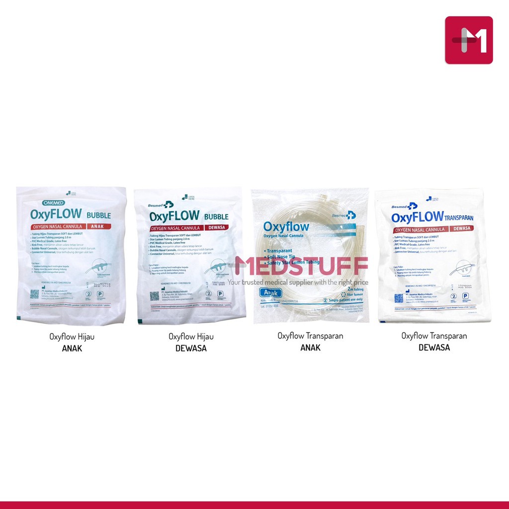 Jual LT2 OXYFLOW NASAL CANUL SELANG OKSIGEN NASAL CANNULA KANUL OXYGEN ...