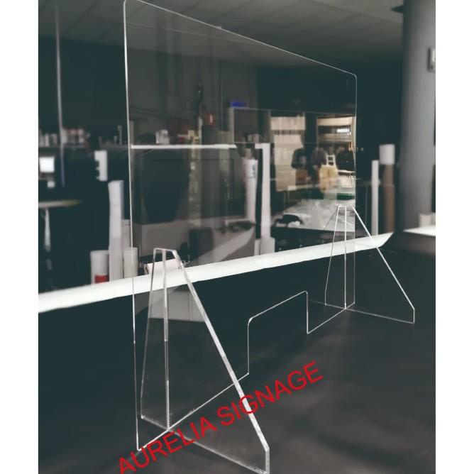 Jual Sekat Meja Akrilik-Sekat / Partisi Akrilik Standar 60 X 50 Cm ...