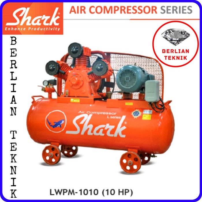 Jual Kompressor Angin Shark 10 Hp Air Compressor Auto + Dinamo | Shopee ...