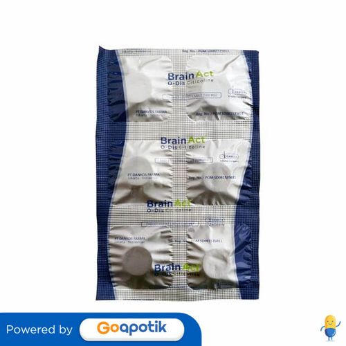 Jual Brainact O Dis 500 Mg Strip 6 Tablet | Shopee Indonesia