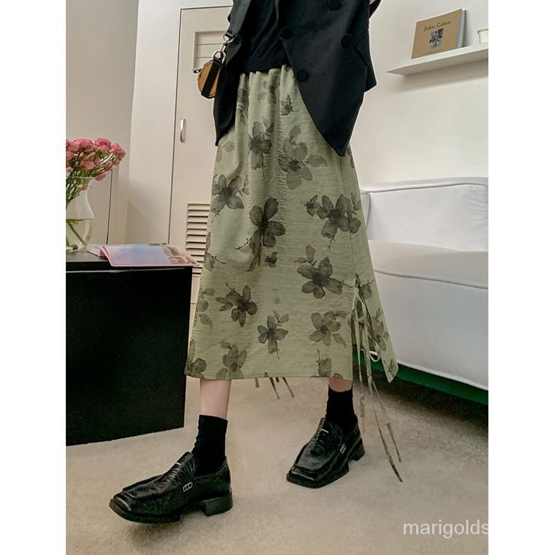 Jual COD##rok high waist panjang Kasual Korea Style/Rok A-line ...