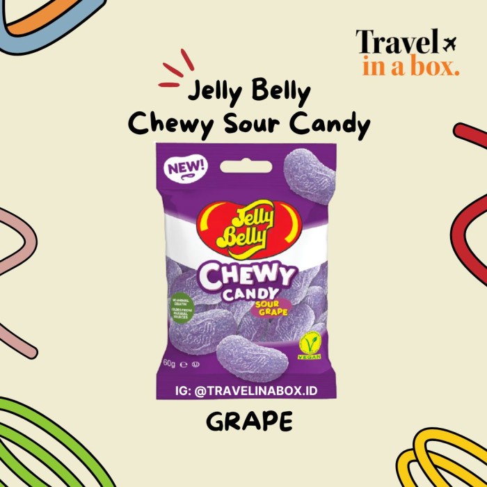 Jual Jelly Belly Chewy Sour Candy 60 Gram (Permen Asem ) | Shopee Indonesia