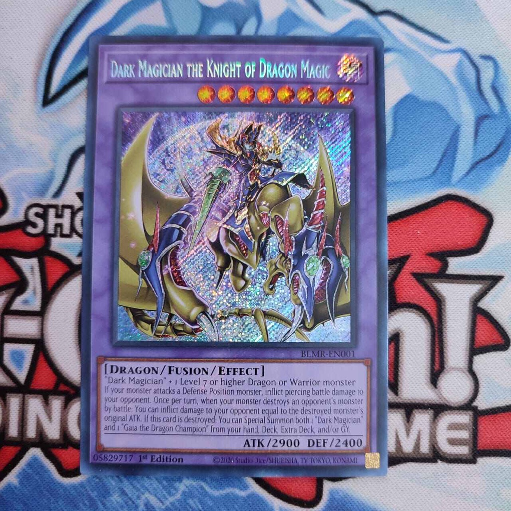 Jual yugioh dark magician the knight of dragon magic BLMR secret rare original | Shopee Indonesia
