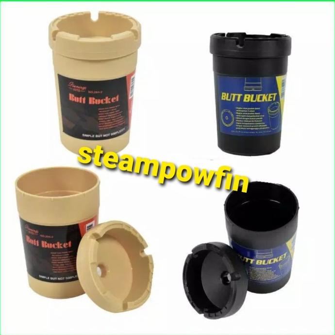 Jual Asbak Mobil Butt Bucket Yac Flamingo Asbak Portabel Hitam Ashtray ...