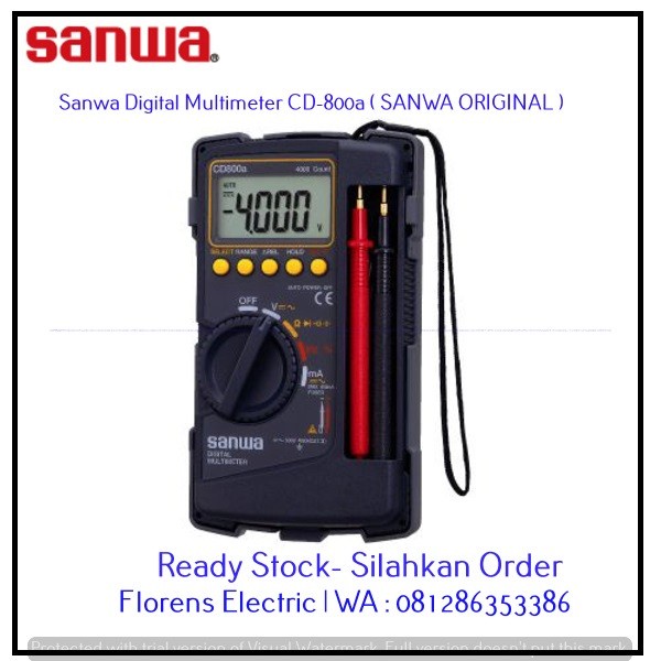 Jual Sanwa Digital Multimeter CD-800a ( SANWA ORIGINAL ) | Shopee Indonesia