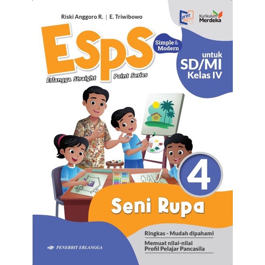Jual 0027400040 - BUKU ERLANGGA ORIGINAL ESPS SENI RUPA SD/MI KELAS 4 KURIKULUM MERDEKA | Shopee ...
