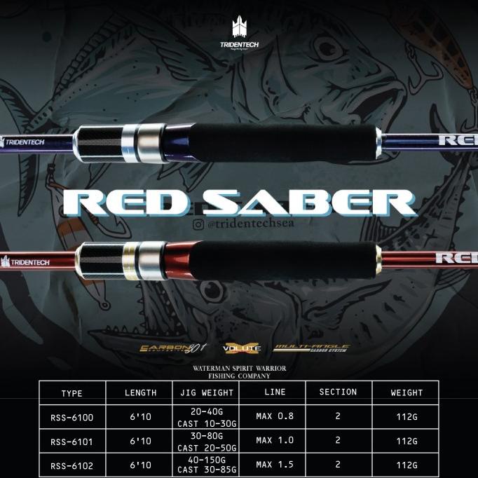 Jual Joran Tridentech Red Saber | Shopee Indonesia