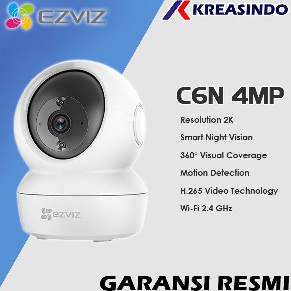 Jual Terbaik Ezviz C6N 4Mp Smart Wi-Fi Pan & Tilt Ip Camera Garansi ...