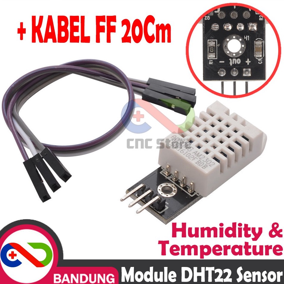 Jual Realpct DHT22 AM2302 TEMPERATURE HUMIDITY SENSOR SUHU MODULE FOR ...