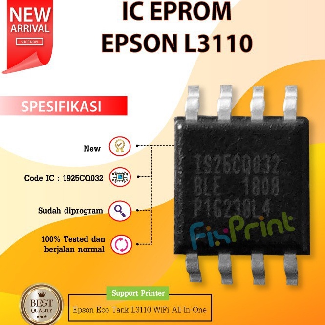 Jual Diskon Promo.. IC Eprom Printer Epson L3110 1925CQ032, IC Eeprom Epson L3110, IC Counter ...