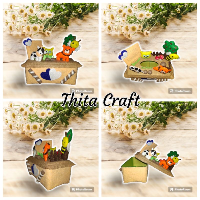 Jual Box Tempat Tissue Unik Karakter SATWA HEWAN DARAT FRAME PHOTO ...