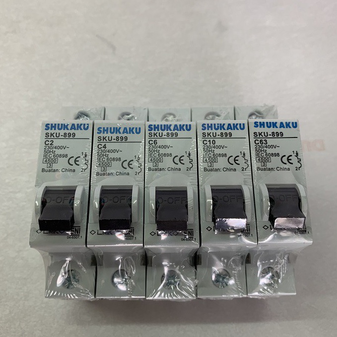 Jual Terlaris MCB Shukaku 1 Phase 2A / 4A / 6A / 10A / 63A SNI TKS | Shopee Indonesia