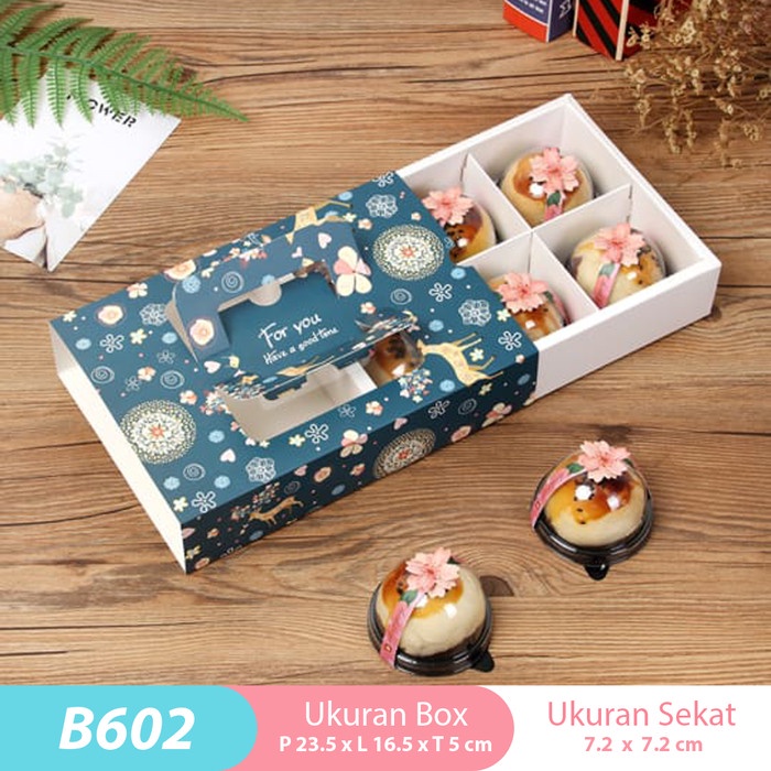 Jual Box Kue Sekat 6 B602/ Packaging Kotak Kue Mooncake/ Cookies/ Nastar new | Shopee Indonesia