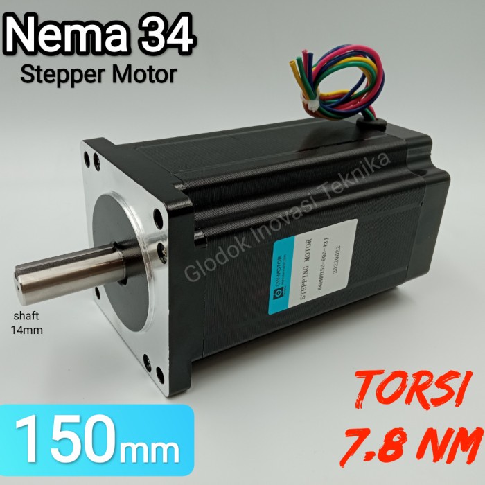Jual Motor stepper steper 86 nema 34 nema34 CNC Router 2 phase 1.8 ...