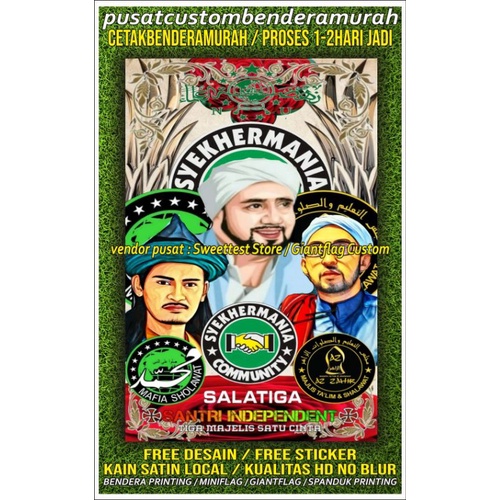 Jual TERBARU + CETAK BENDERA SYEKHERMANIA, BENDERA MAFIA SHOLAWAT ...